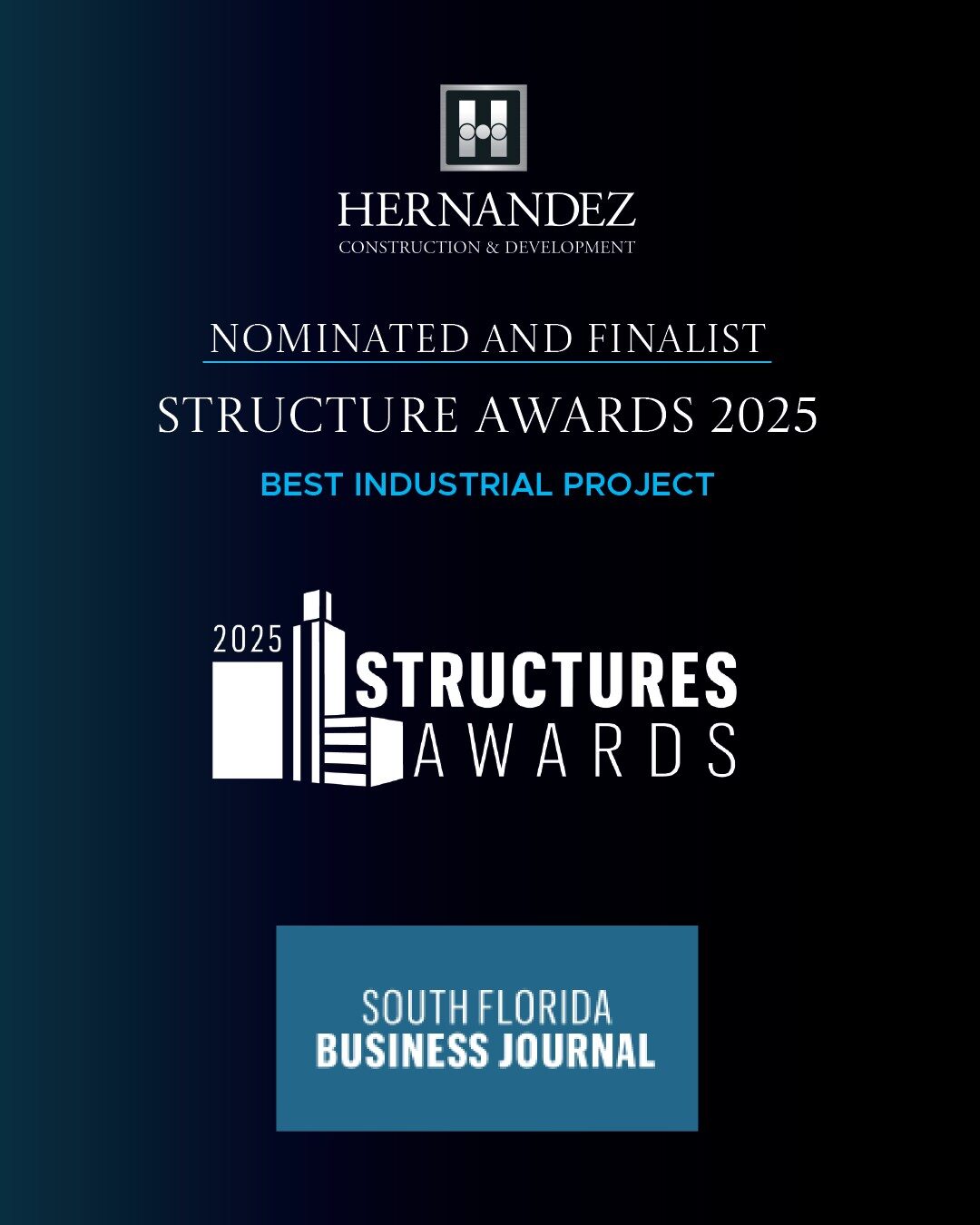 Nominated and finalist in the 2025 Structures Awards of South Florida ...