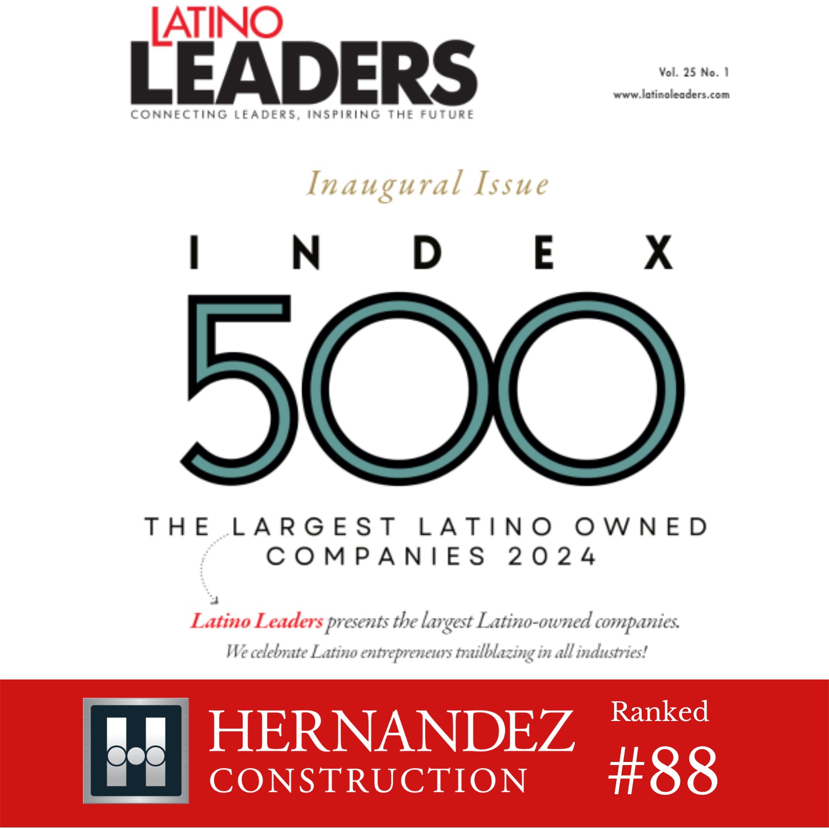 Hernandez Construction & Development Recognized by Latino Leaders Magazine - Hernandez ...